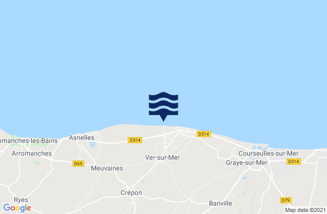 Horaires des Marées à Ver-sur-Mer | Calendrier des Marées Hautes et ...